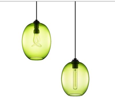 Chartreuse Pendant Lights Correspond with Pantone's Color of the Day