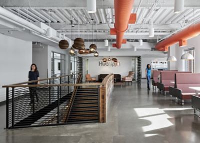 Modern Office Lighting Creates Inspiring Work Environment at HubSpot