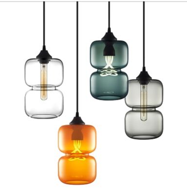 Pinch Series Available in Prisma and Chroma Glass Pendant Light Colors