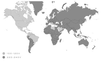 View Our Voltage Map to Choose Your Proper Electrical Accessories